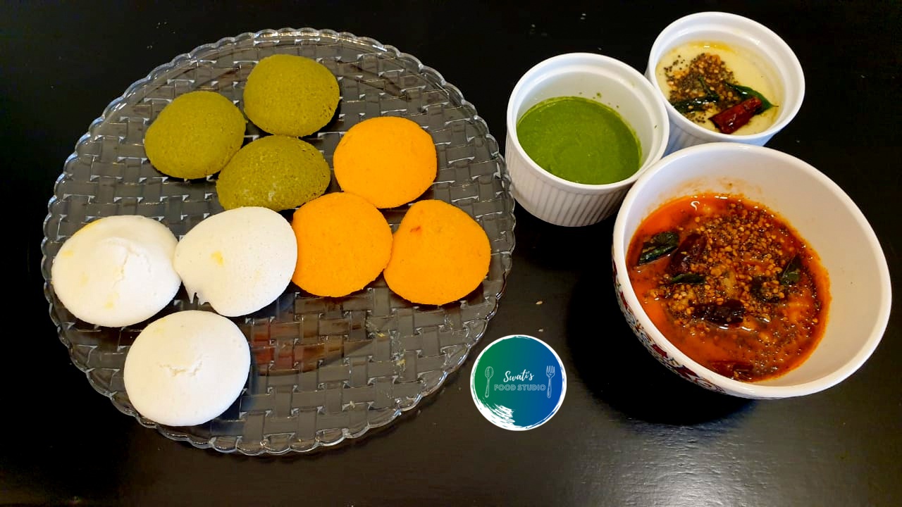 Idli Chutney | Dosa Chutney - Tricolor - Swati's Food Studio